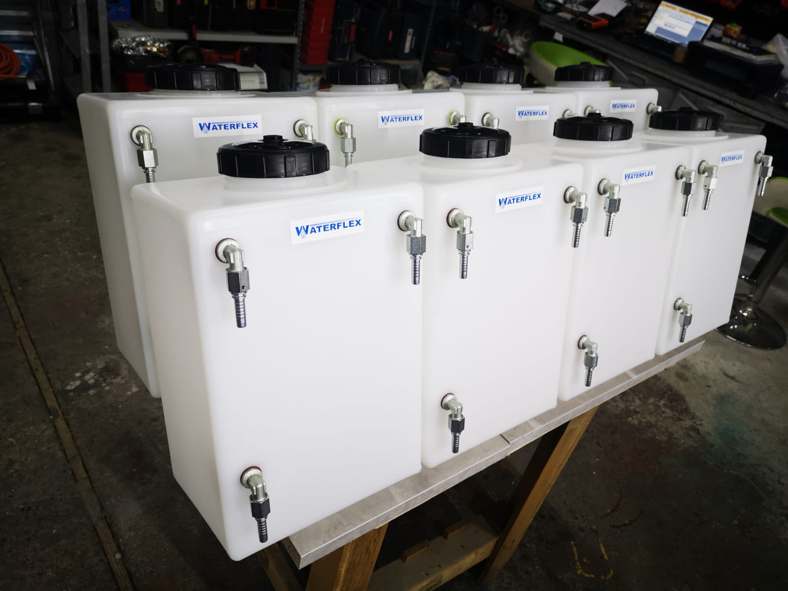 Polyethylene buffer tanks